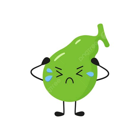 Sad Gallbladder Clipart Hd Png Sick Sad Kawaii Gallbladder Background Cry Duct Png Image For