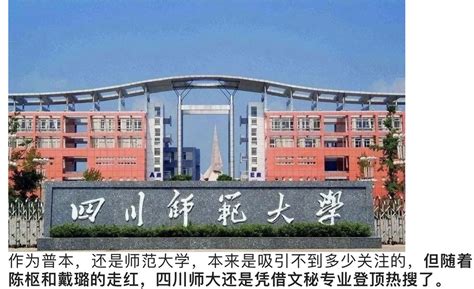 老司机 on Twitter 四川师大文秘专业火了最近成都扬州色情女官陈枢和戴璐就是这个学校文秘专业的毕业生颜值风格及命运都很相似