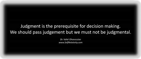 Judgment Vs Judgmental Self Relativity
