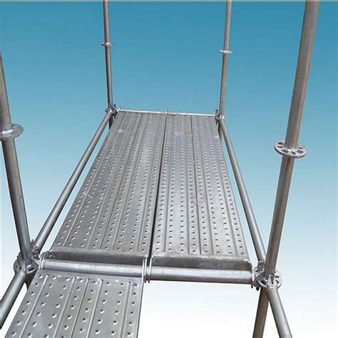 Galvanized Layher Scaffold Deck Planks For Steel Ringlock Scaffolding Planks And Steel Plank