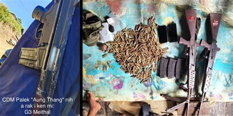 စစ်ကောင်စီတပ်ဖွဲ့ဝင် ၄ ဦး ချင်းကာကွယ်ရေးတပ်ထံ လက်နက်ခဲယမ်းနှင့်အတူ Cdm လုပ်