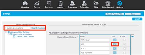 Creating Custom Order Options