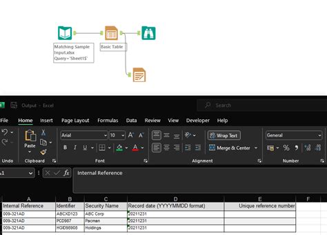 excel output wrap text table border alteryx community