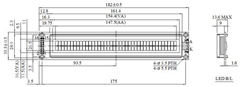 40x2 Character Lcd Module Bar Type Display