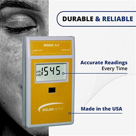 Solarmeter Model 5 7 Sensitive UVA UVB Total UV Light Meter Handheld Digital Radiometer And