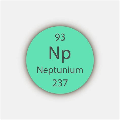 Premium Vector Neptunium Symbol Chemical Element Of The Periodic Table Vector Illustration