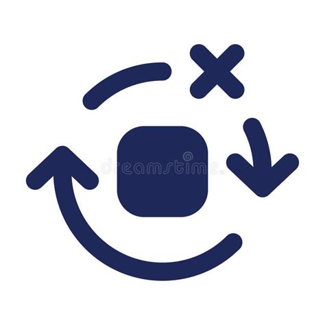 Remove Spinning Effect Black Pixel Perfect Solid Ui Icon Stock Vector Illustration Of Delete