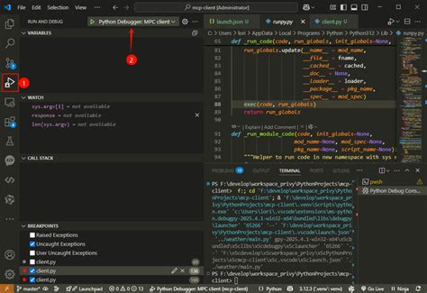 在vscode中调试python程序 1024部落格