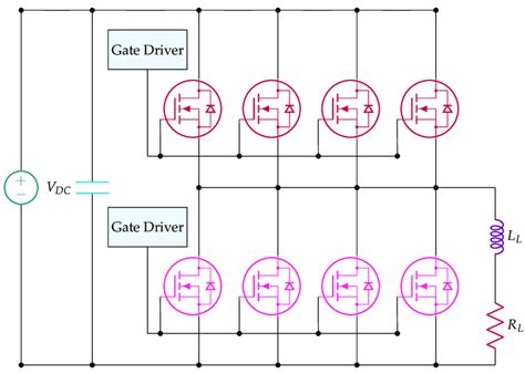 Proposed Half Bridge Topology With Four Paralleled Sic Mosfets