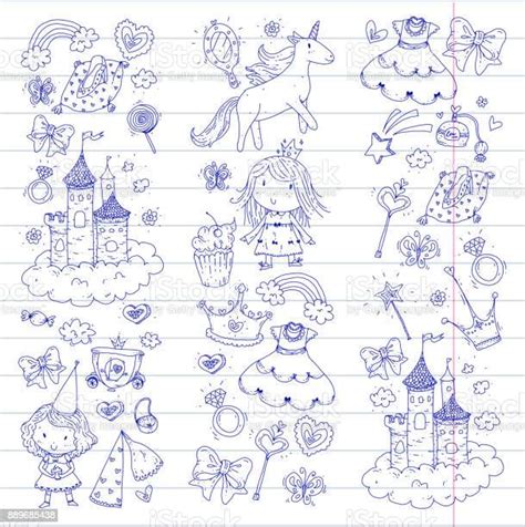 유니콘 드래곤 소녀 벽지 아기 샤워 초대장 유치원 유치원 보육 생일 학교 파티 귀여운 공주 아이콘 설정 2 3 살에 대한 스톡 벡터 아트 및 기타 이미지 Istock