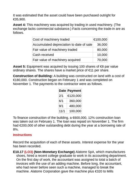 Exercise Chap 10 Pdf Business Finance And Money Management
