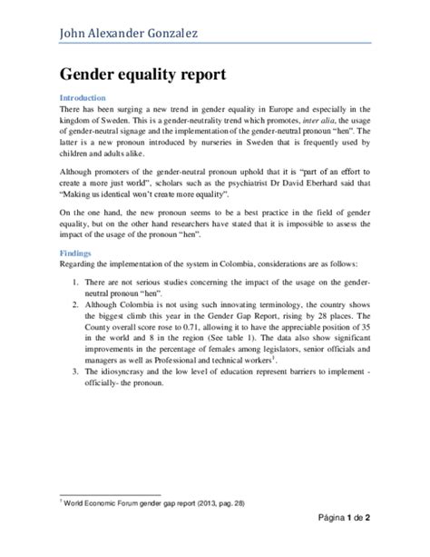 Doc Gender Equality Report
