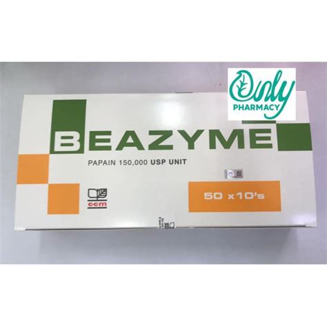 One Full Box Beazyme Papain Tablet 10s X 50 Strips Shopee Malaysia