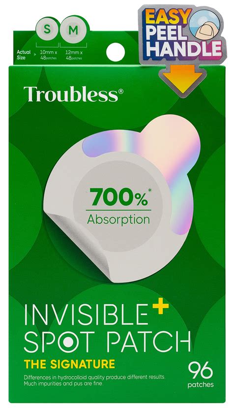 Buy Troublessinvisible Pimple Spot Patch 96 Ultra Thin Acne Patches Easy Peel 2 Sizes