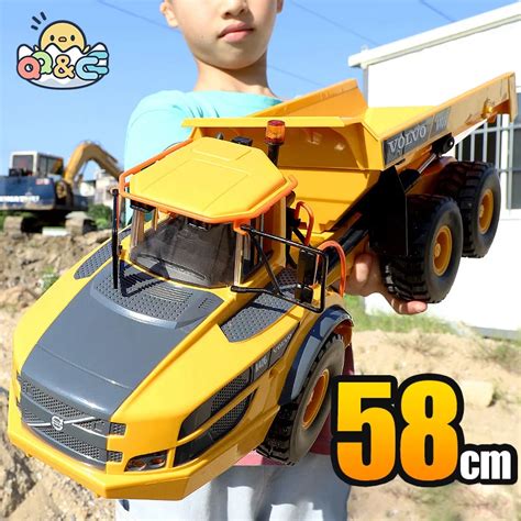 Rc 포크레인 굴삭기 중장비 대형 Rc 트럭 120 더블 E E591 A40g 합금 자동 티몬