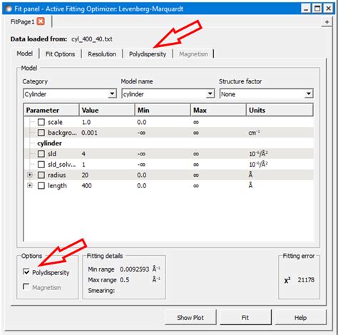 Fitting — Sasview 6 1 1 Documentation