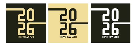 2026년 새해 로고 연도 번호와 인사말 디자인 인사말 카드 초대장 달력 등에 대 한 벡터 그림 2026년에 대한 스톡 벡터 아트 및 기타 이미지 Istock