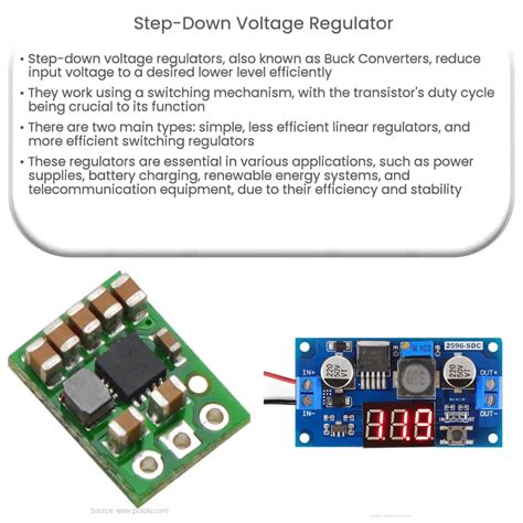 Step Down Voltage Regulator How It Works Application And Advantages
