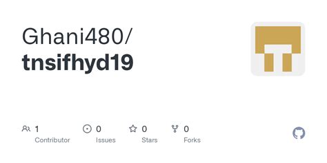 Github Ghani480tnsifhyd19