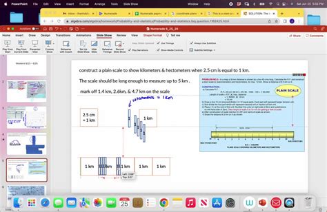 Solved Construct A Plain Scale To Show Kilometers And 51 Off