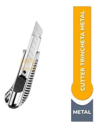 Cutter Trincheta Metal 18mm Grande Grip Profesional Mercadolibre