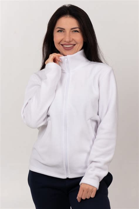 Біла флісова кофта жіноча Tvoepolo