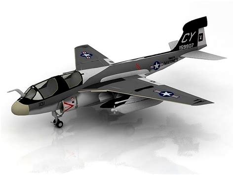 Northrop Grumman Ea 6b Prowler 3d Model