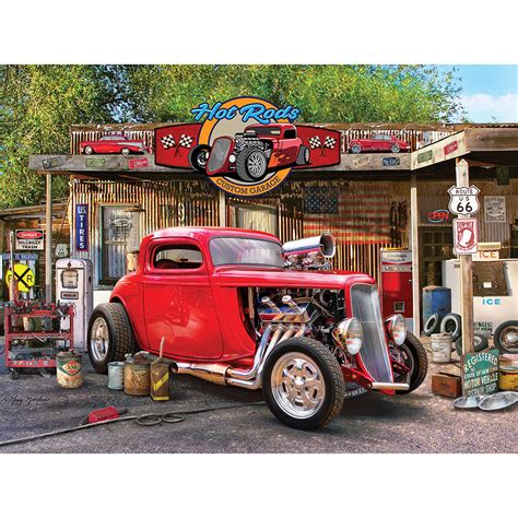 Hot Rods 500 Piece Jigsaw Puzzle | Bits and Pieces
