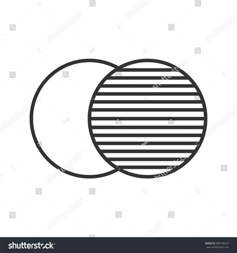 Overlapping Linear Icon Thin Line Illustration Stock Vector Royalty Free 680158207 Shutterstock