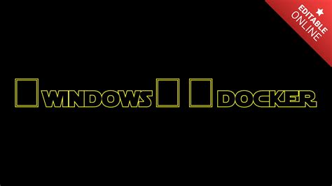 在windows使用docker Cat Wars Parodie Star Wars Tekst Effect Generator