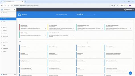 Model Management Actico Decision Management Platform