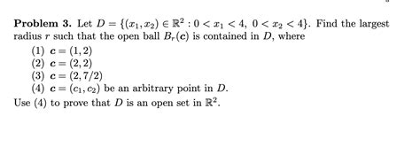 Solved Problem Let D X X R Chegg Com