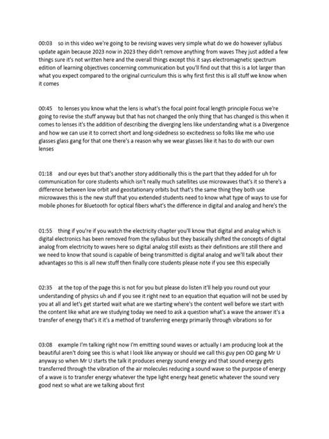 Physics Unit 4 V1 Pdf Frequency Waves