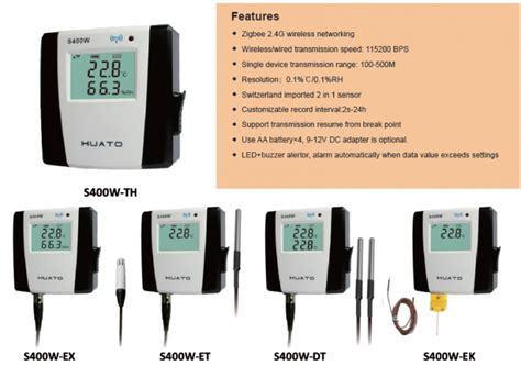 Warehousing Zigbee Wireless Temperature Sensor High Temperature Data Logger Wireless
