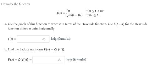 Solved Consider The Function F T Since If 0 Chegg Com