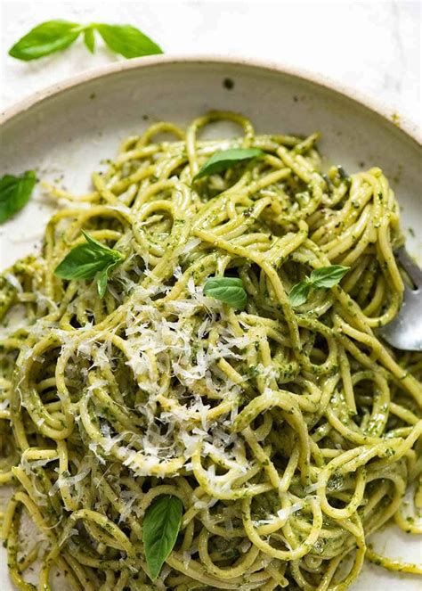 Pesto Pasta With Plenty Of Pesto Sauce Recipetin Eats