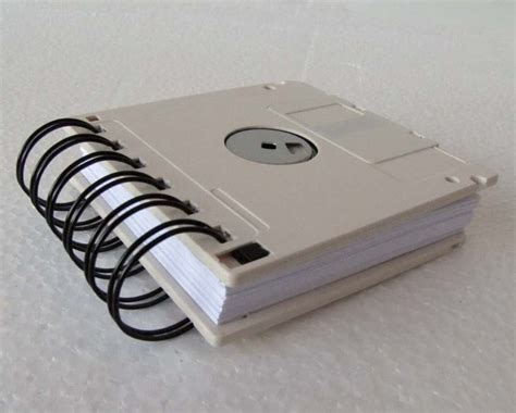 Floppy Disk Notebook JUMBO Off White Computer Disk Recycled Geek Gear Blank Mini Sheets Etsy
