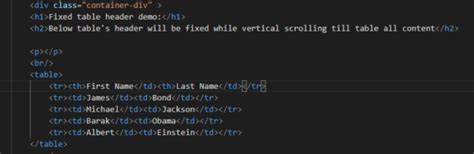Freezing Row And Column In Html Table Using Css Blogs Perficient