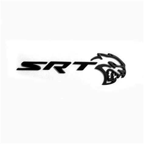 1x Oem Hollow Hellcat Srt Emblem Badge Fits Hellcat Black Genuine For Sale Emgcartech