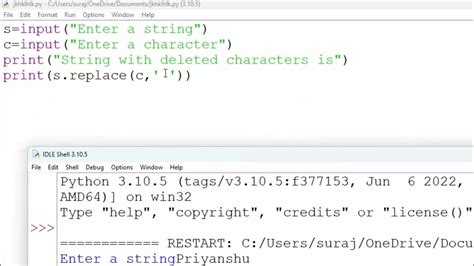 how to use predefined function replace in python computerexcelsolution python youtube