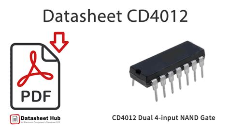 Cd4012 Dual 4 Input Nand Gate Datasheet Hub