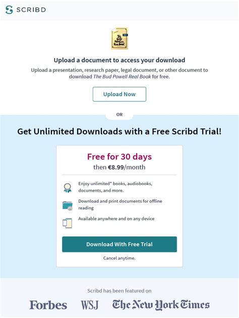 get unlimited downloads with a free scribd trial download free pdf