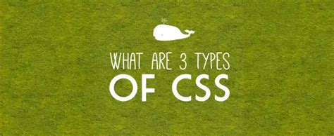 Types Of Css Used By Web Designers Web Development