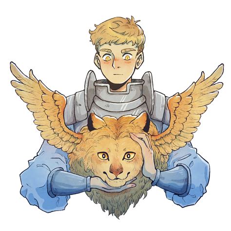 Laios Touden And Winged Lion Dungeon Meshi Drawn By Nea Art Danbooru
