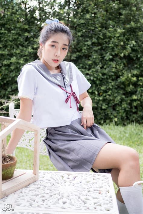 มะนาว มากับชุดนักเรียนญี่ปุ่น สาวสวย เซ็กซี่ ขยี้ใจ Cute Girl ถ่ายแบบน่ารัก สาวเมืองไทย