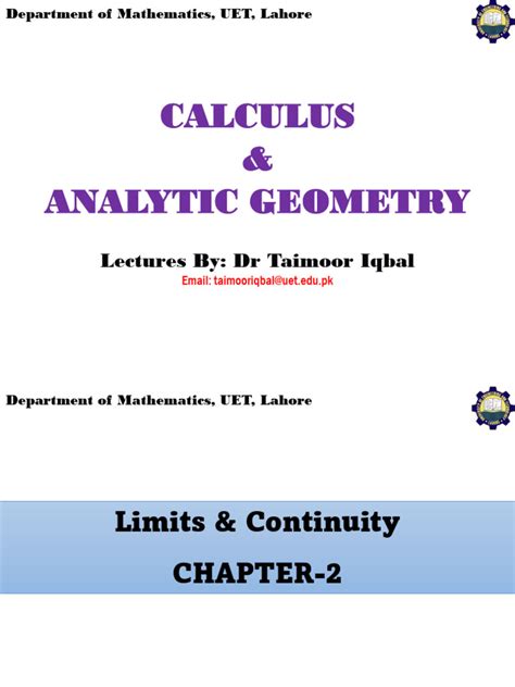 Calculus Chp2lecture 2 Continuity Pdf Continuous Function Elementary Mathematics