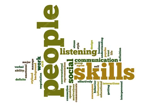 People Skills Word Cloud People Listening Listening To Definition Skill Negotiation Png
