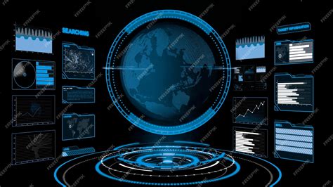 Premium Photo Futuristic User Interface Dashboard For Data Analytics