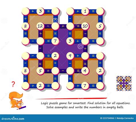 Math Logic Puzzle Game For Smartest Find Solution For All Equations
