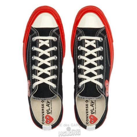 Play Converse Converse Red Heart And Red Sole Chuck 70 Low Top Sneakers